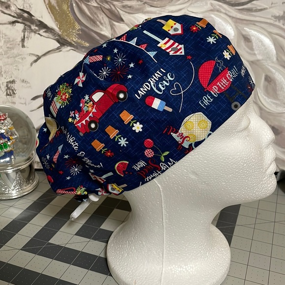 Accessories | American Patriotic Red White And Blue Firework Hat | Poshmark